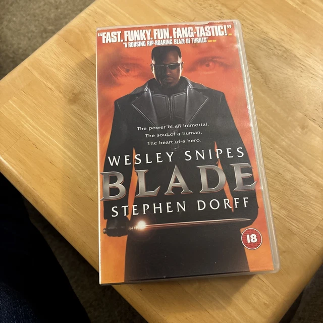 BLADE VHS WESLEY Snipes Horror Action Superhero Video Tape Marvel ...