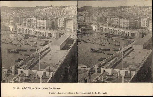 STEREO AK ALGIER Alger Algerien, Vue prise du Phare - 2903611 EUR 4,00 - PicClick DE