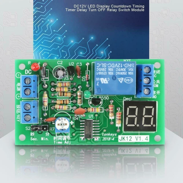 Dc51224v Timer Relay Programmable Relay Module Delay Switch With Led