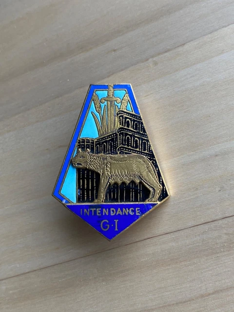 INSIGNE GROUPE D’INSTRUCTION de l’Intendance TREVES DRAGO Louve EUR 6 ...