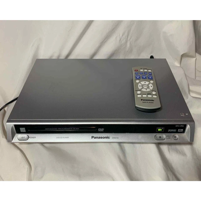 PANASONIC ADVANCED PROGRESSIVE Scan DVD/CD Player Model DVD-S1 w Remote ...