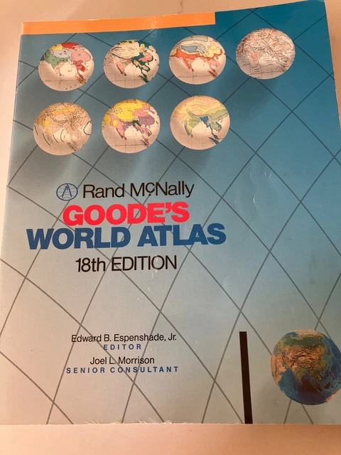 GOODE’S WORLD ATLAS 18th Edition – Rand McNally – Vintage Geography ...