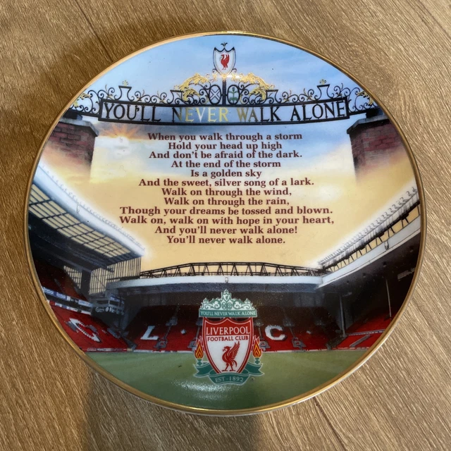 LIVERPOOL FOOTBALL CLUB Plate 22 Carat Gold Rim £5.92 - PicClick UK