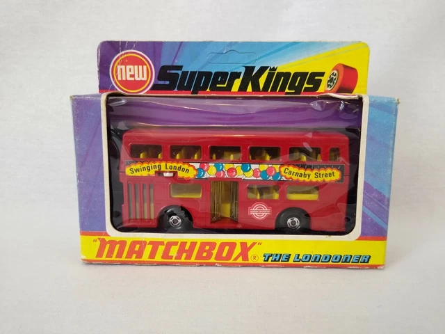 MATCHBOX SUPERKINGS THE Londoner K-15 Bus 1972 Swinging London Carnaby ...