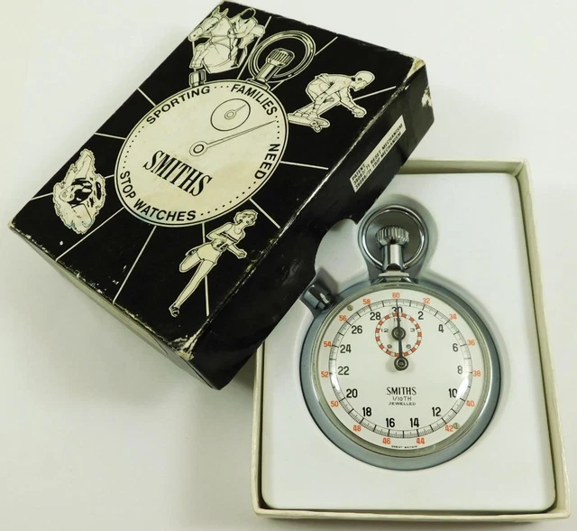 VINTAGE SMITHS INDUSTRIES Fob Pocket Stop Watch Stopwatch Fully Working ...
