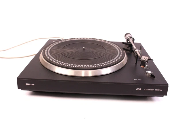 PHILIPS 685 ELECTRONIC Control Hi-Fi Turntable Turntable Black 4 Watts ...
