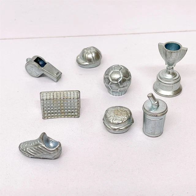SET OF 8 Football Monopoly Player Counter Pieces, Game Token Collection ...