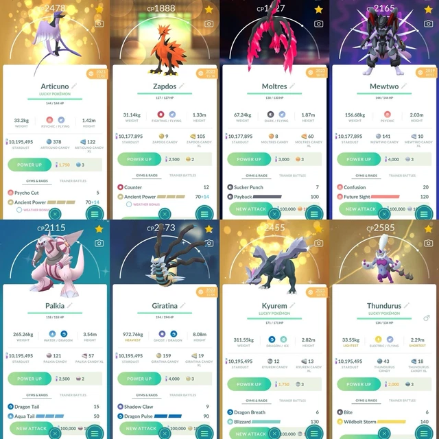 POKÉMON GO LVL 50/1152 Shinys/520 Legendär/919 HUNDOS/41 SHUNDOS/MEWTWO ...