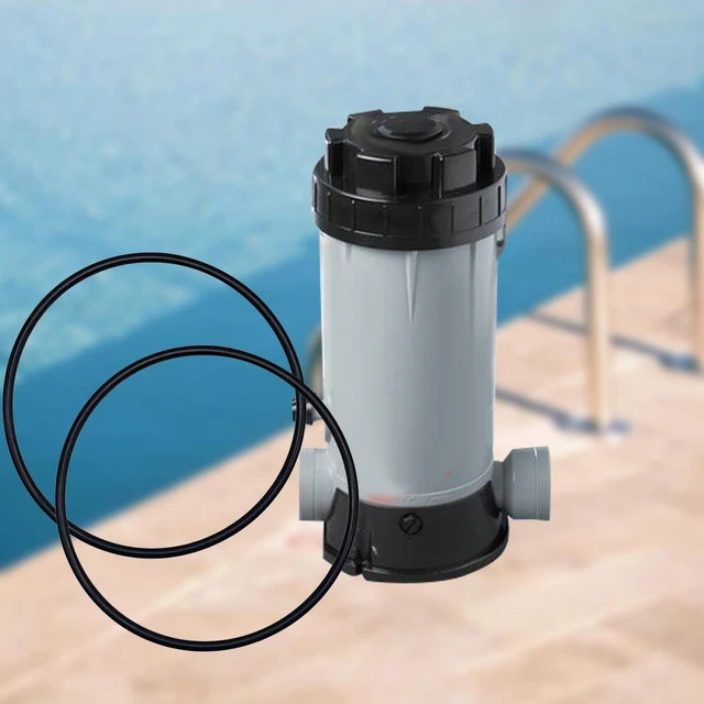 2PCS POOL CHLORINATOR Lid O-ring Essentials Pool Chlorinator Feeder ...