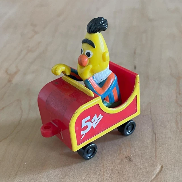 SESAME STREET RAILROAD Tiny Toy Car Bert Rider Interlockable Rolling ...