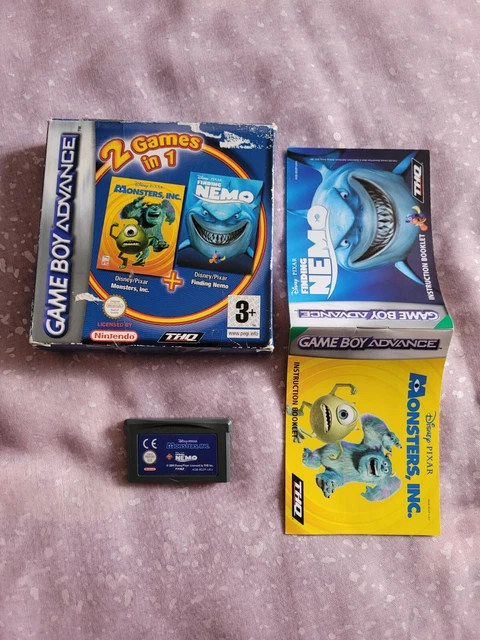 DISNEY PIXAR FINDING Nemo / Monsters, Inc. - Boxed - Game Boy Advance ...