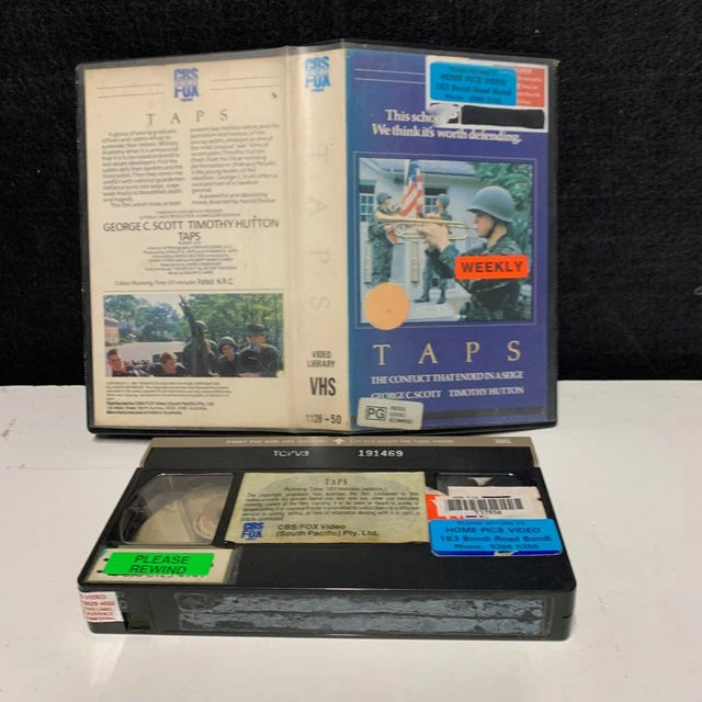 TAPS RARE EX Rental VHS Video CBS FOX (SMALL CASE) £8.90 - PicClick UK