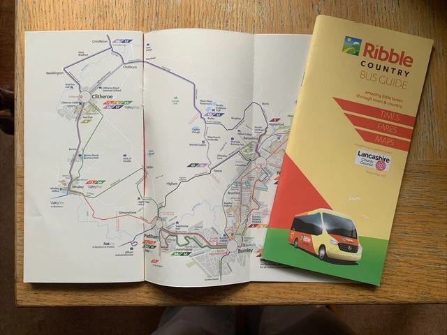 TRANSDEV BURNLEY BUS Ribble Country Bus Guide Timetable booklet May ...