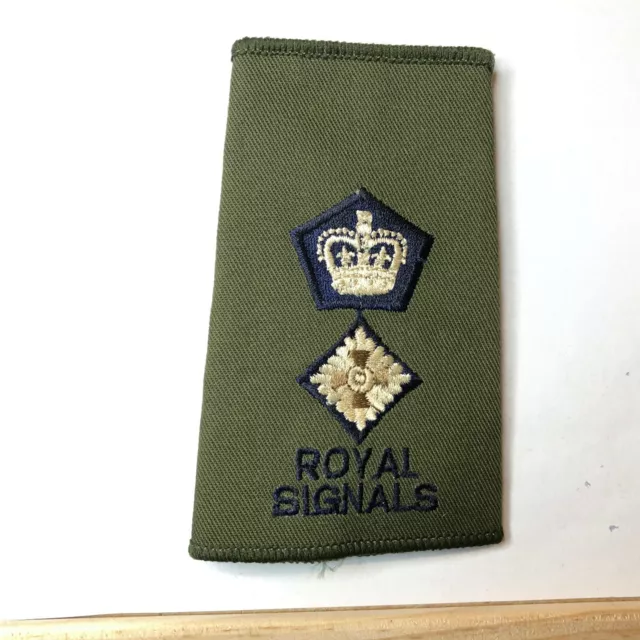ROYAL SIGNALS LIEUTENANT Colonel Rank Slide British Army 110 x 67 mm ... ROYAL SIGNALS LIEUTENANT Colonel Rank Slide British Army 110 x 67 mm ...