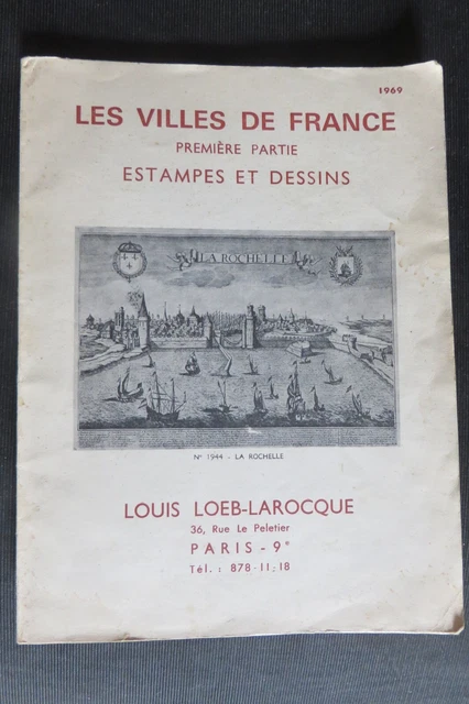 LES VILLES DE France estampes et dessins + Louis Loeb-Larocque EUR 30 ...
