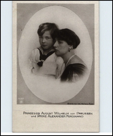 ~1910 ADEL MONARCHIE Prinz Alexander Ferdinand Prinzessin August Wilhelm Preußen EUR 3,99 ...