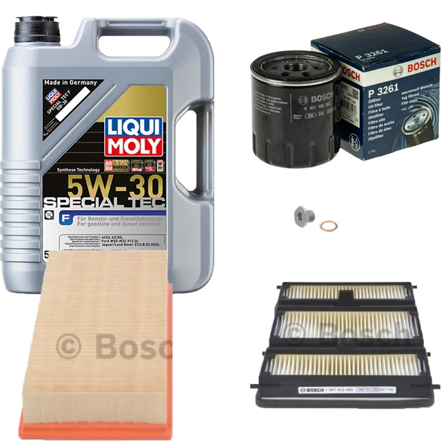 BOSCH INSPECTION SET 5L Liqui Moly Spécial Tec F 5W-30 pour Fiat EUR 118,90 - PicClick FR
