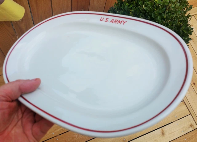 WWII US ARMY Teller Vintage Alt Schönwald German Porzellan China Antik ...
