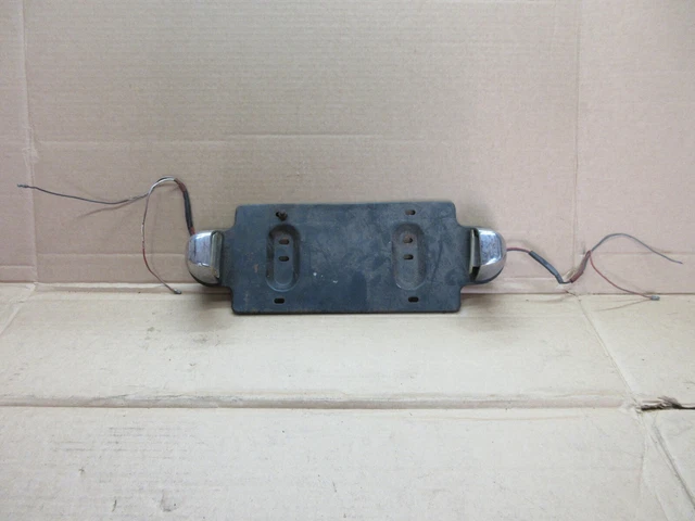 VINTAGE MG MGB Midget Triumph Rear License Plate Bracket Reverse Lights ...