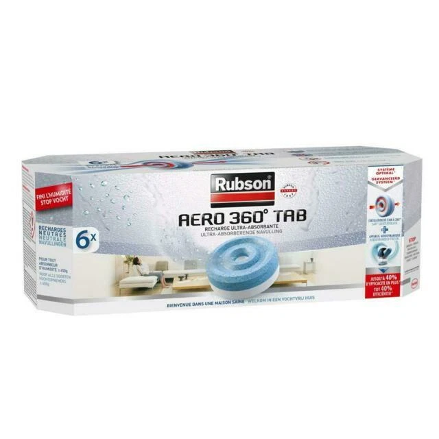 RUBSON AERO 360° TAB, recharges en tabs neutres pour absorbeur d ...