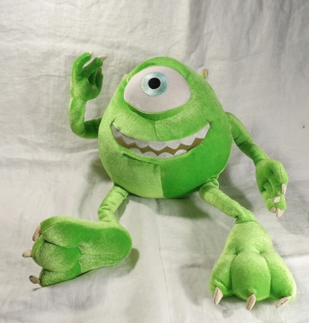 DISNEY STORE PIXAR Monsters Inc. Mike Wazowski Posable Stuffed Plush ...