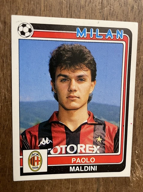 FIGURINA CALCIATORI PAOLO MALDINI - MILAN N.184 PANINI 1986-87 originale NEW!! EUR 39,99 ...
