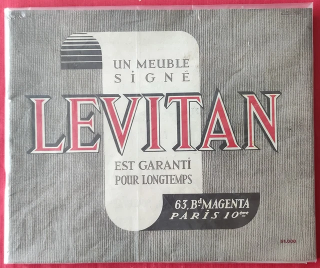 CATALOGUE MEUBLE LEVITAN Paris des Années 50 EUR 12,00 - PicClick FR