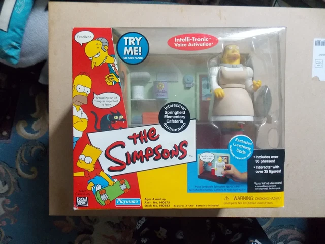 PLAYMATES THE SIMPSONS World Of Springfield Cafeteria with Lunch Lady ...