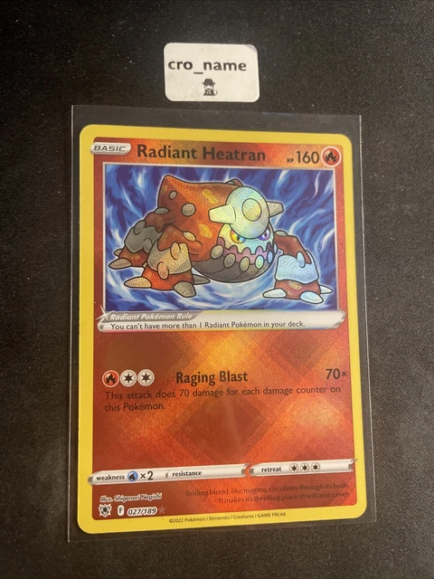 HEATRAN RADIEUX - EB10:Astres Radieux - 027/189 - Carte Pokémon Anglais ...