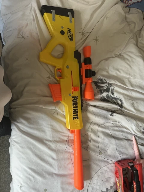 NERF FORTNITE BASR-L Bolt Action, Clip Fed Blaster -- Includes ...