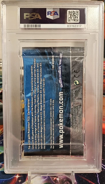 2016 POKEMON GENERATIONS Graded Booster Pack Blastoise Artwork PSA 9 ...