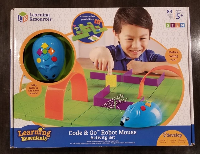 LEARNING RESOURCES CODE & Go Robot Mouse Activity Set Complete New ...