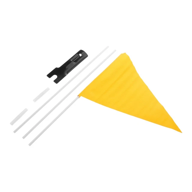1 SET ADJUSTABLE Safety Flag for Kids' Bikes Yellow Bicycle Flag with ...