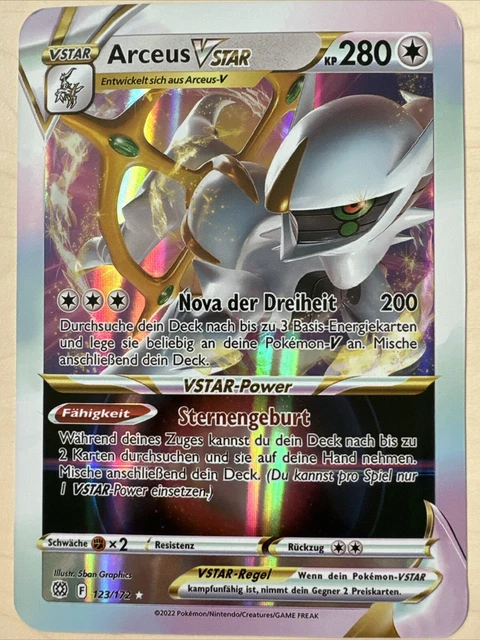 GROSSE A5 POKEMON Jumbo XXL Oversize Karte: Arceus Vstar EUR 5,20 ...