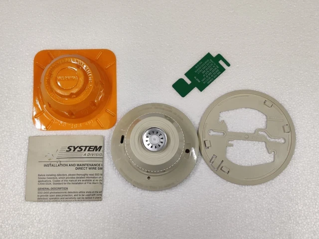SYSTEM SENSOR 2400TH Smoke-Automatic Fire Detector Head and Base £267. ...