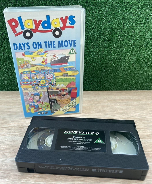 PLAYDAYS DAYS ON THE MOVE BBC Kids Children's Programme RARE VHS Video ...