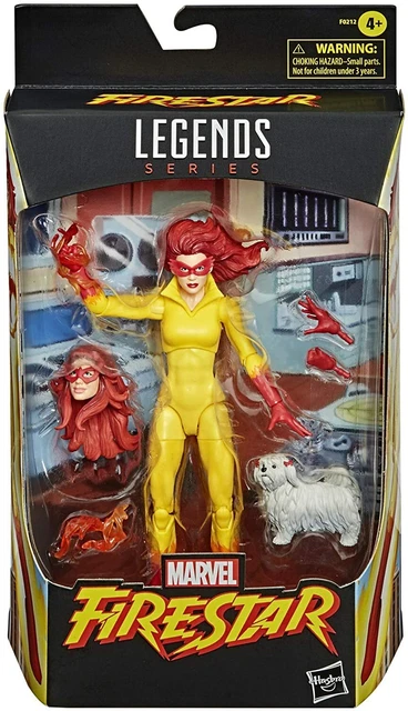 FIGURINE ARTICULÉE HASBRO Marvel Legends Avengers Firestar with Dog EUR ...