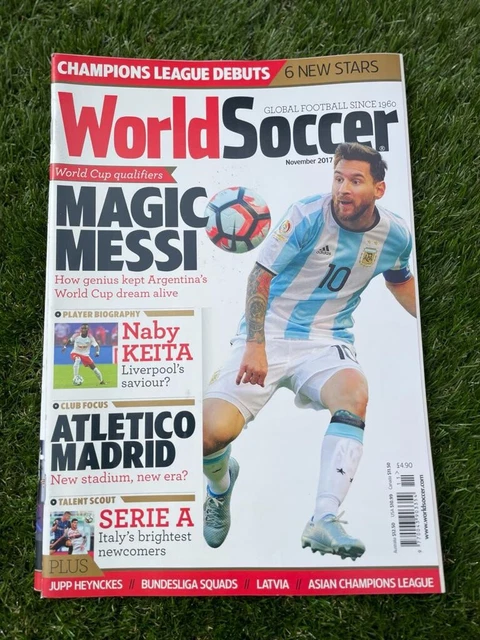 **LIONEL MESSI ARGENTINA World Soccer Football Magazine November 2017 ...