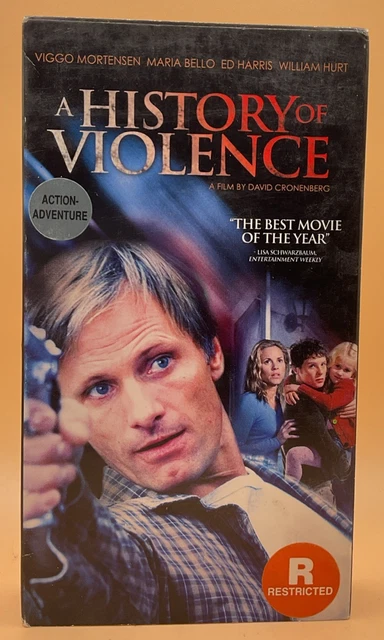 A HISTORY OF Violence VHS 2006 Former Rental w/ Stickers Tested LAST ...
