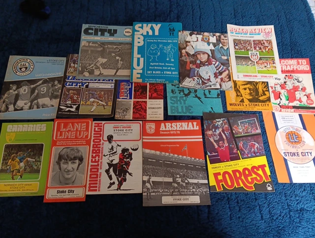 16 STOKE CITY Away Programmes From The 1970S £5.45 - PicClick UK