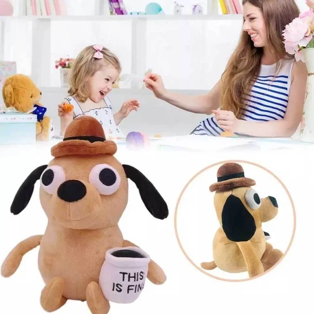 BROWN THIS IS Fine Dog Animal Soft Stuffed Plush Doll 25cm Cute Toy ...