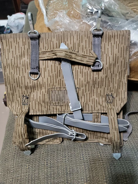NOS EAST GERMAN NVA DDR Military Rain Camo Strichtarn Backpack w ...