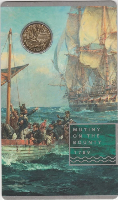 AUSTRALIA MUTINY ON The Bounty $1 Uncirculated Coin On Card $14.99 ...