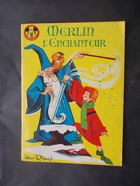 WALT DISNEY SÉRIE MICKEY Merlin l'Enchanteur 1964 Odej des. animé bande ...