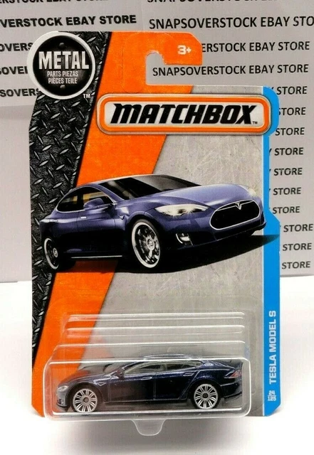 2016 MATCHBOX BLUE Tesla Model S, Mbx Adventure City, Mbx #24, Belle ...