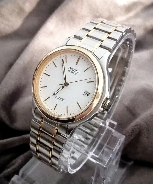 MONTRE HOMME SEIKO Vintage Watch Année 80/90 Gourmette Métal Bicolor Quartz EUR 89,90 - PicClick FR