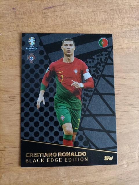 MATCH ATTAX UEFA Euro 2024 Cristiano Ronaldo Portugal - Black Edge Edition NM/M £6.00 - PicClick UK