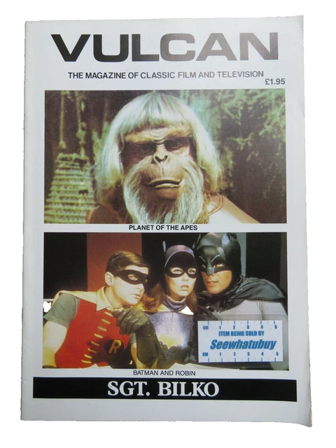 VULCAN MAGAZINE OF Classic Film & TV #2 - Batman Planet of the Apes Sgt ...