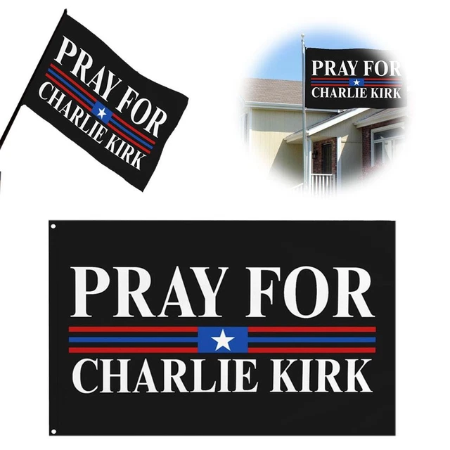 CHARLIE KIRK HOUSE Flag Justice For Charlie Kirk Freedom Flag B anner ...