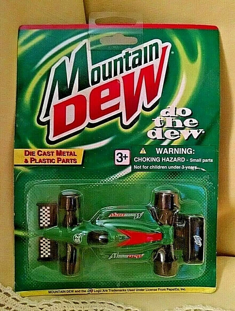 MOUNTAIN DEW FORMULA 1 Racer F1 Die Cast Plastic Nos Golden Wheel ...